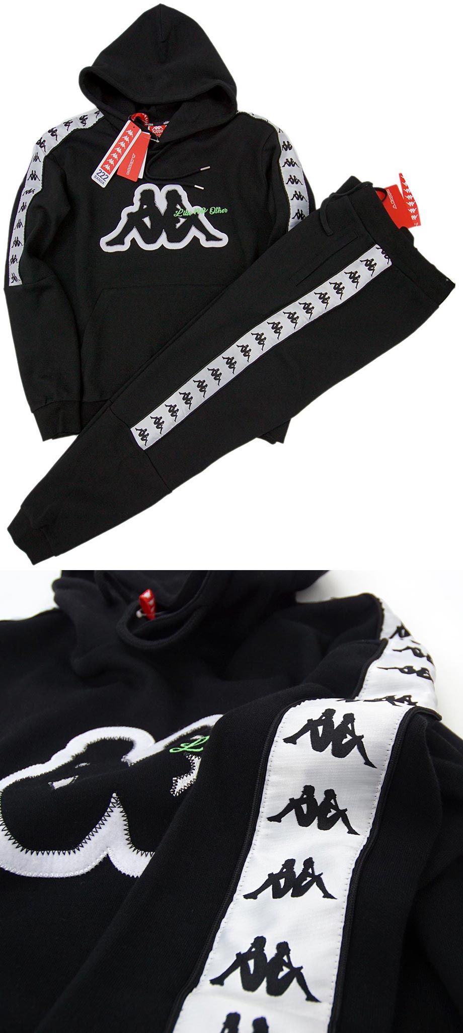 【未使用】[新品]定価24200円 kappa カッパ【M】上下セットアップ（パーカーとパンツのセット）裏毛 スウェット 秋冬 スポーツ カジュアル 洗濯可 Mの落札情報詳細 - Yahoo ...